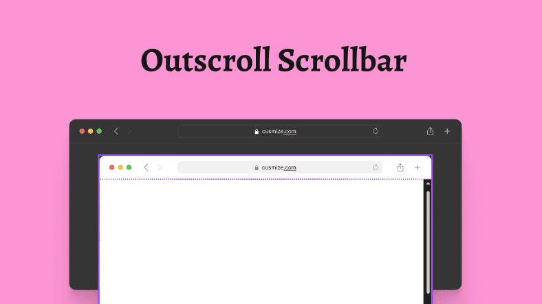 Outscroll Scrollbar - Custom Web UI Styling - cusmize.com