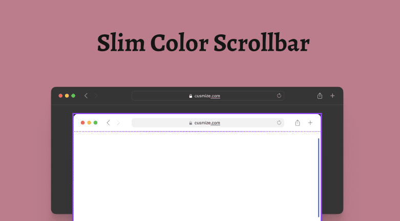 Slim Color-Changing Scrollbar - Modern UI - cusmize.com